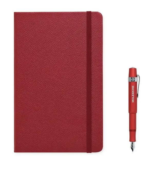 MOLESKINE Le Duo Ecriture Fountain Pen And Notebook Set - Red