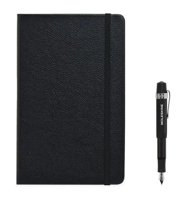 MOLESKINE Le Duo Ecriture Fountain Pen And Notebook Set - Black