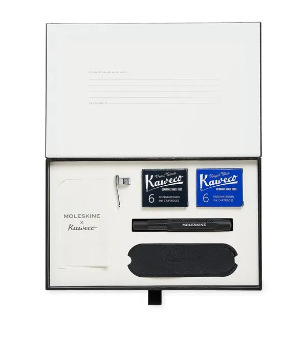 MOLESKINE Le Duo Ecriture Fountain Pen And Notebook Set - Black