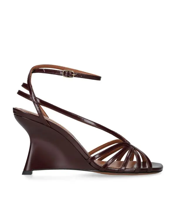 Zimmermann Aura Wedge Sandals - Red