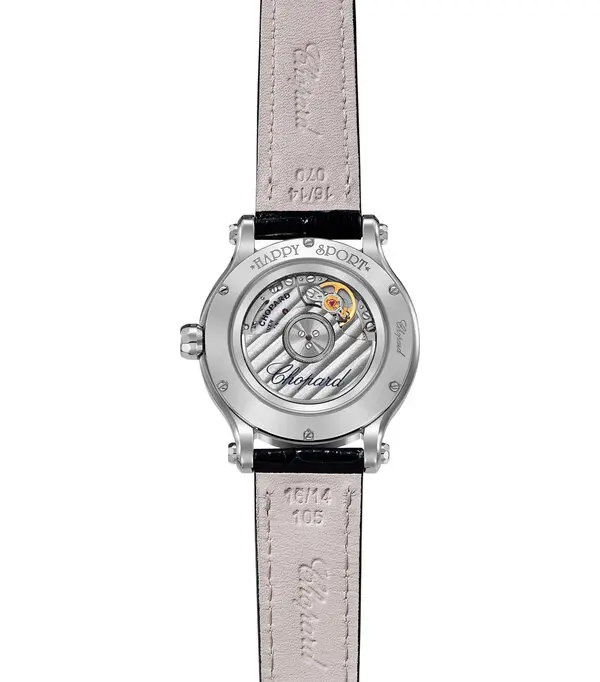 Chopard Stainless Steel And Diamond Happy Sport Automatic Watch
