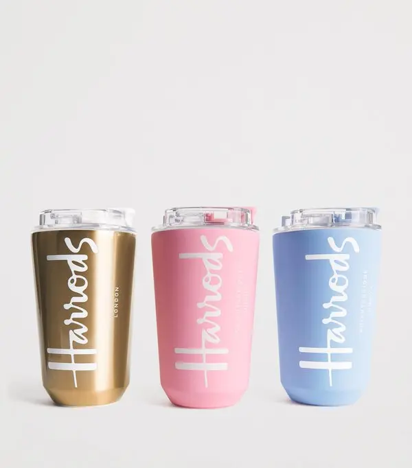 Harrods Logo Travel Cup - Blue