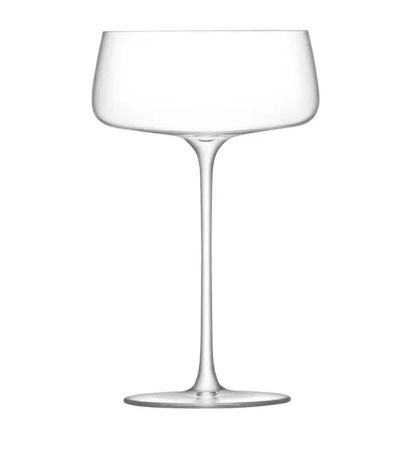 LSA INTERNATIONAL Set Of 4 Metropolitan Champagne Saucers - Clear