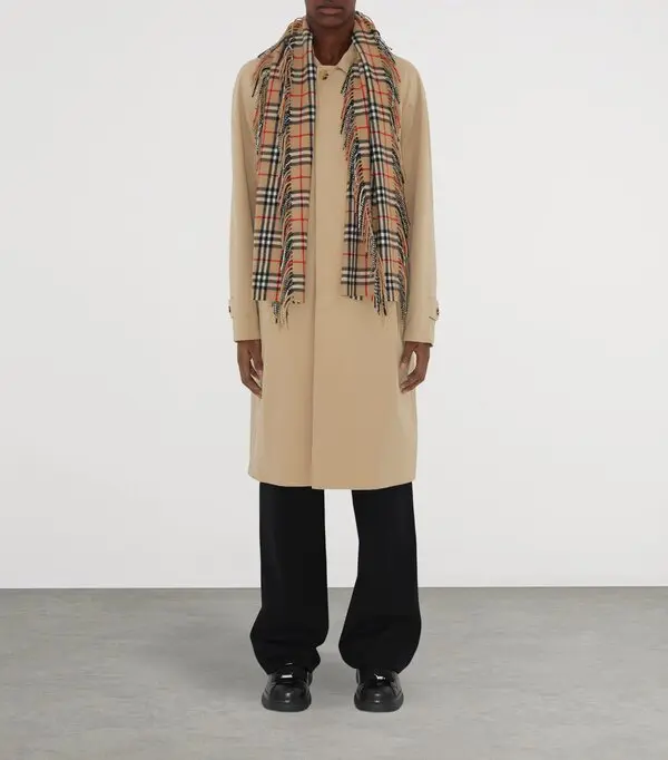Burberry Cashmere Check Happy Scarf - Beige