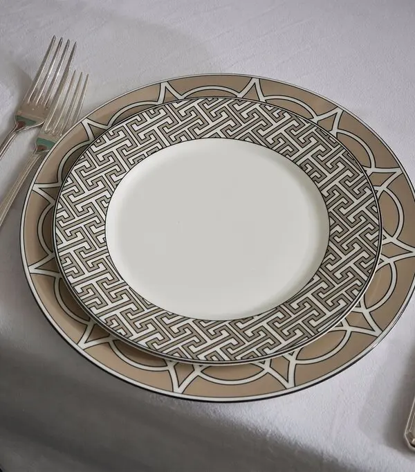 O.W.LONDON Set Of 2 Loop Dinner Plates - Neutral