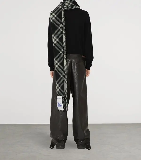 Burberry Wool Check Scarf