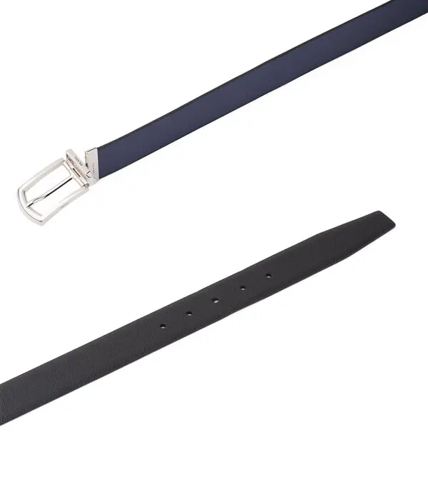 Prada Saffiano Leather Reversible Belt - Black