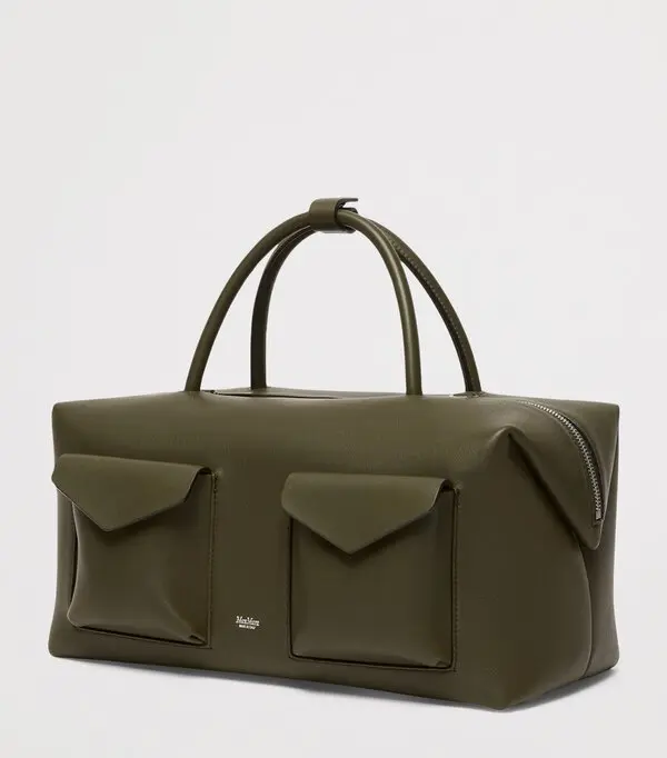 Max Mara Large Leather Boston Bag