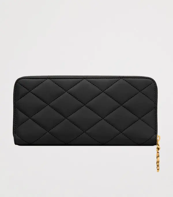 Saint Laurent Matelassé Zip-up Wallet