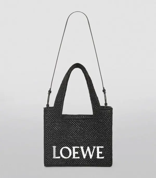 Loewe X Paula's Ibiza Medium Font Tote Bag - Black