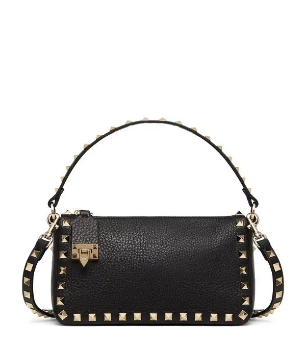 Valentino Garavani Small Rockstud Shoulder Bag - Black