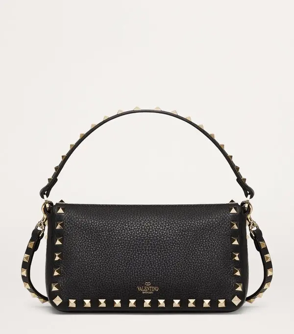 Valentino Garavani Small Rockstud Shoulder Bag - Black