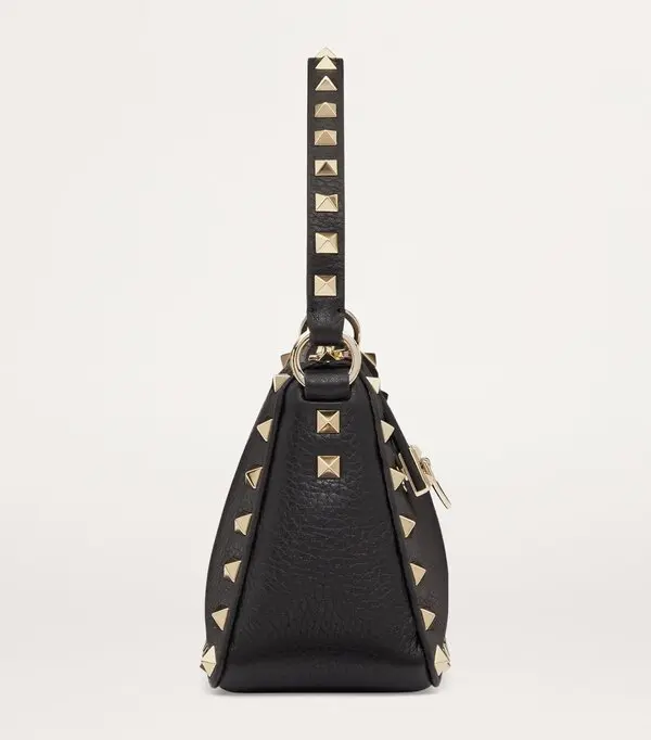 Valentino Garavani Small Rockstud Shoulder Bag - Black