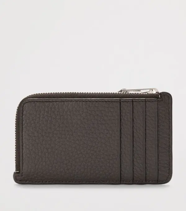 Loewe Leather Puzzle Coin Card Holder - Grey