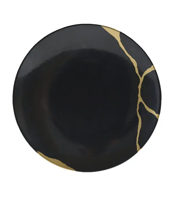 Bernardaud Kintsugi Charbon Dessert Plate - Red