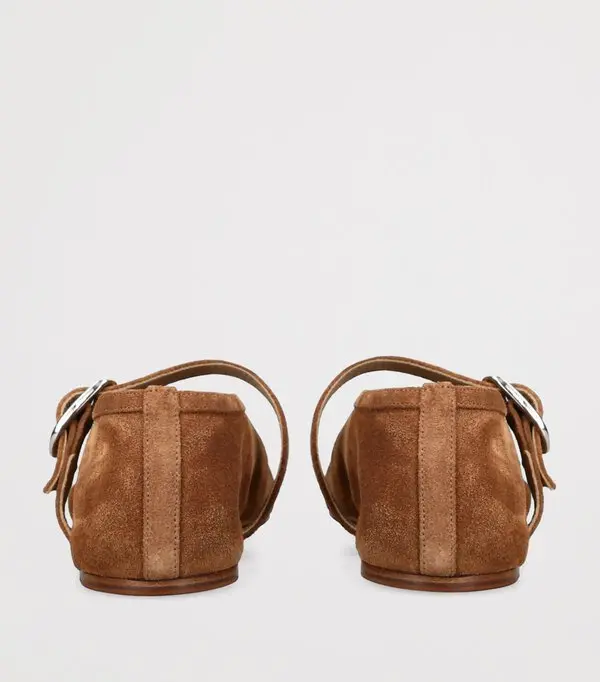 Le Monde Beryl Suede Stella Flats - Brown