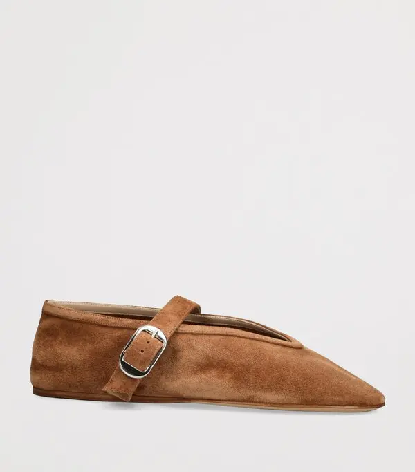 Le Monde Beryl Suede Stella Flats - Brown