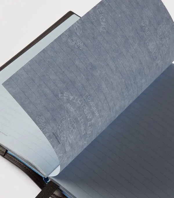 Smythson Calfskin Ludlow Evergreen Refillable Notebook