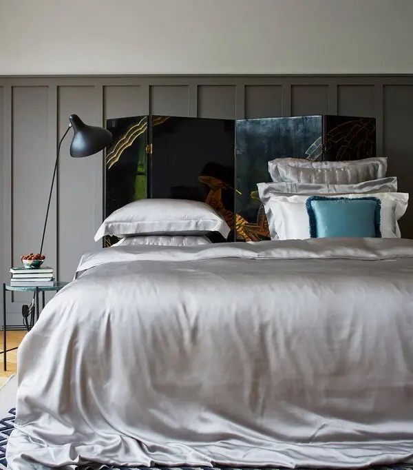 Gingerlily Silk Oxford Pillowcase - Silver