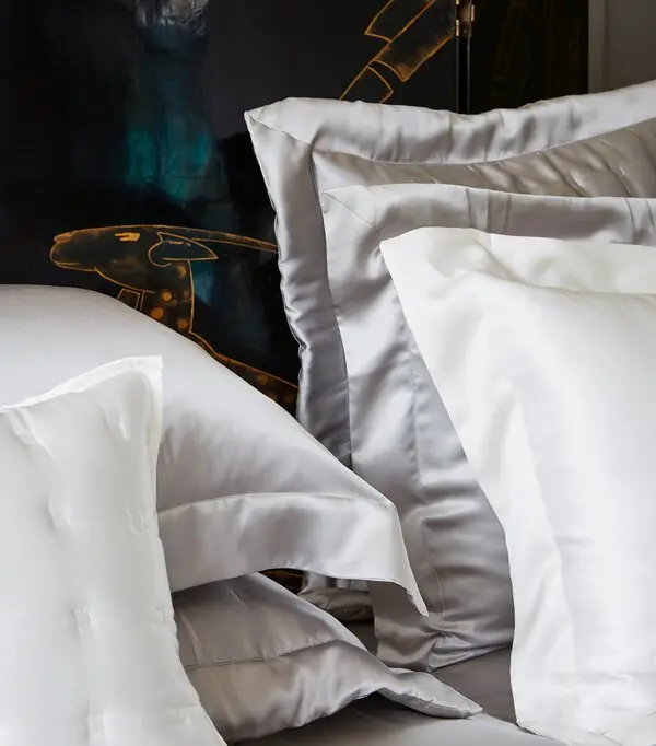 Gingerlily Silk Oxford Pillowcase - Silver