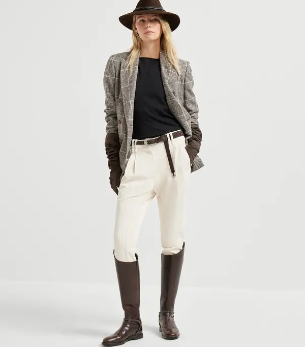 Brunello Cucinelli Cashmere-silk Blend Boat Neck Sweater