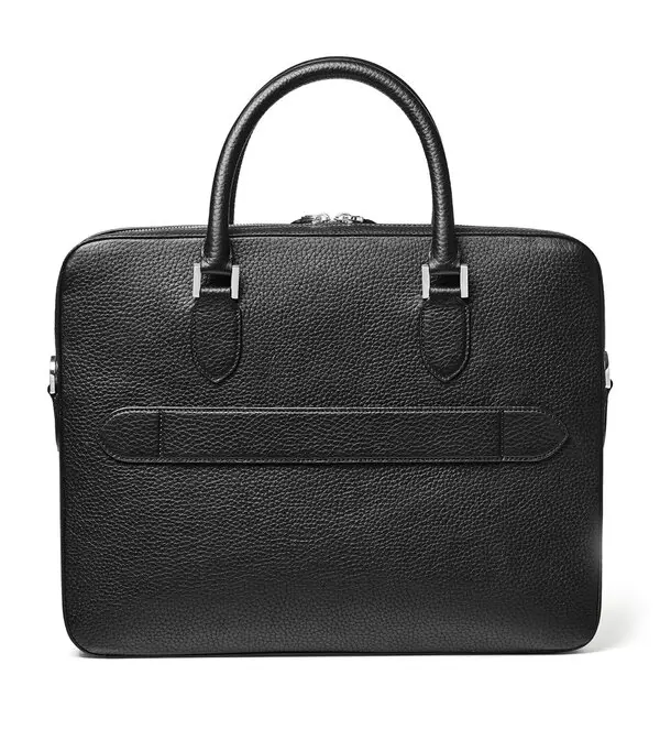 ASPINAL OF LONDON Leather Shield Briefcase