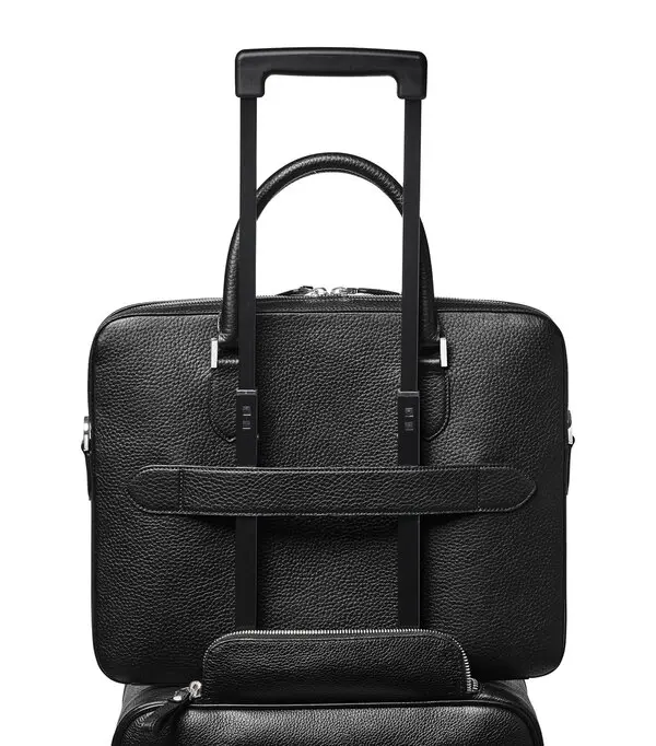 ASPINAL OF LONDON Leather Shield Briefcase
