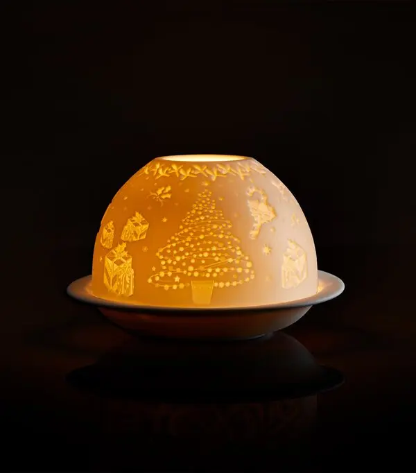 Bernardaud Festive Led Votivelight Lithophane