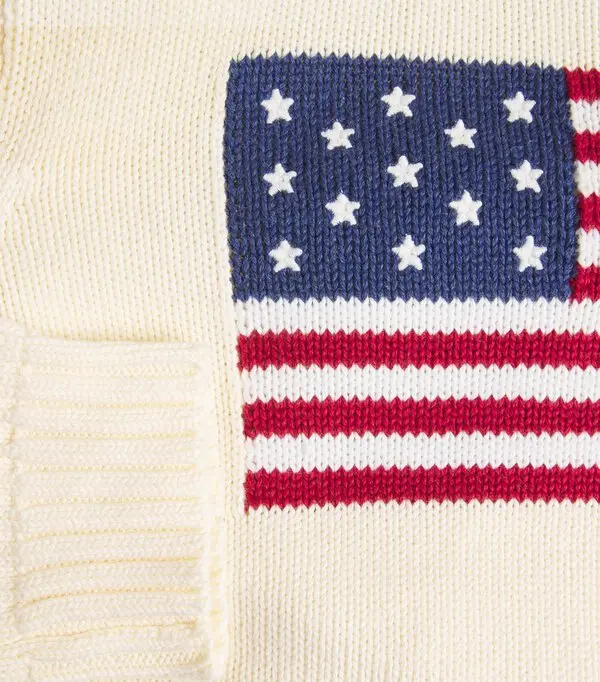 Polo Ralph Lauren Cotton American Flag Sweater