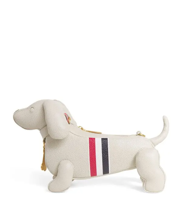 Thom Browne Mini Hector Leather Cross-body Bag - Beige