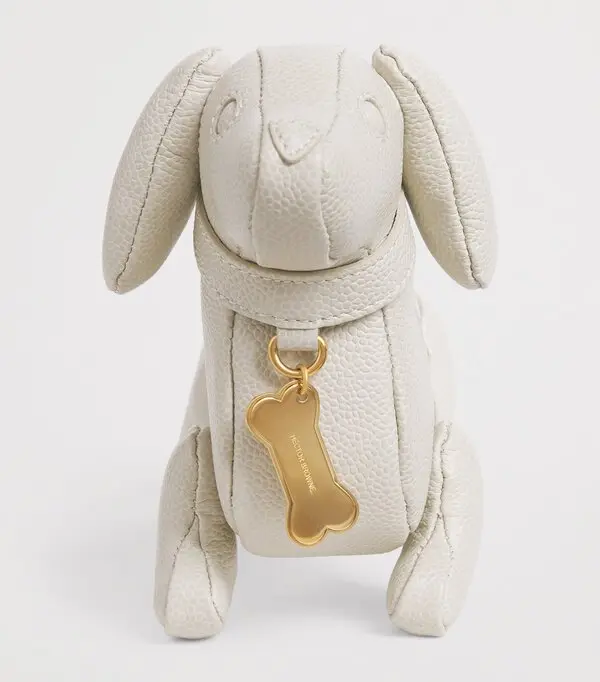 Thom Browne Mini Hector Leather Cross-body Bag - Beige