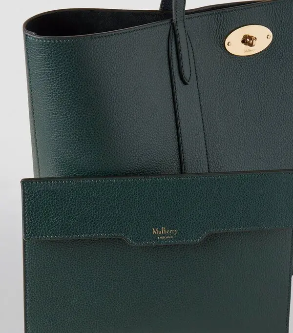 Mulberry Bayswater Leather Tote Bag - Green