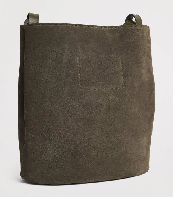 Harrods X Tusting Suede H Tote Bag - Green
