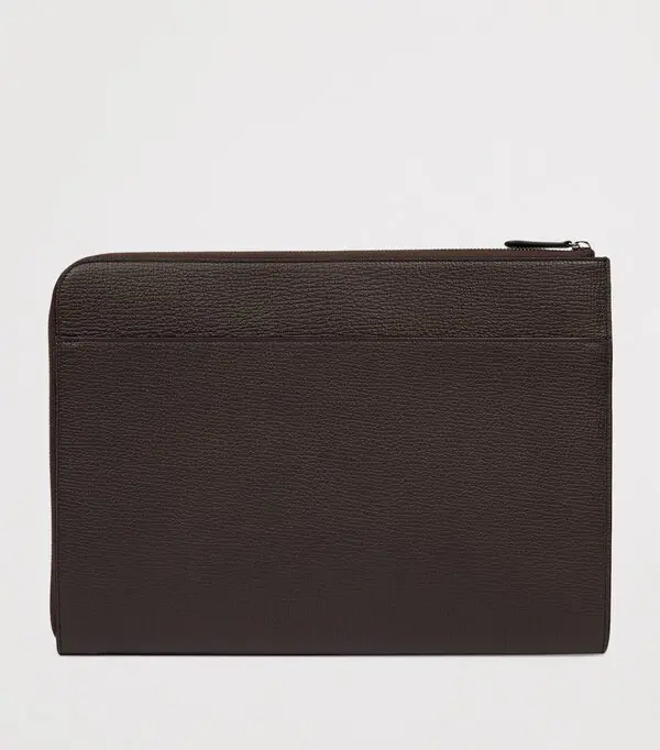 Smythson Small Calfskin Ludlow Laptop Case - Brown