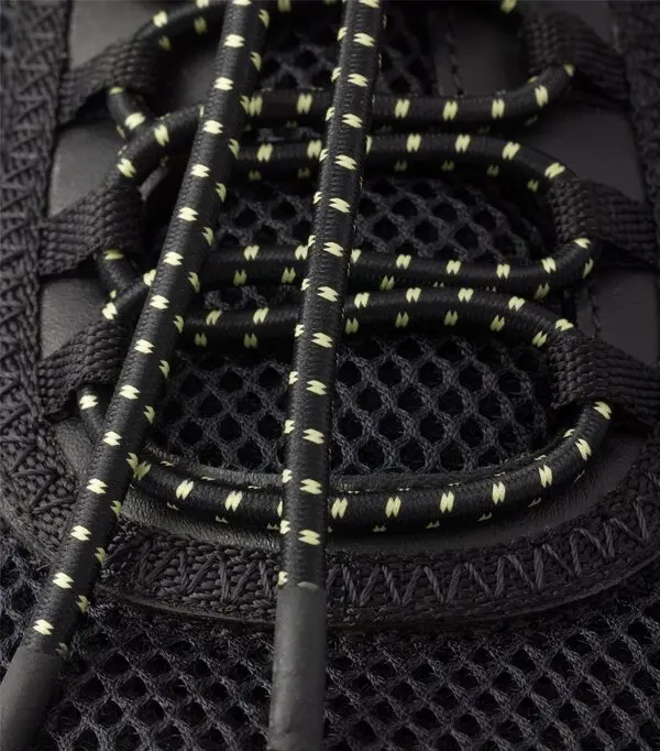 Prada Speedrock Leather And Mesh Sneakers - Black