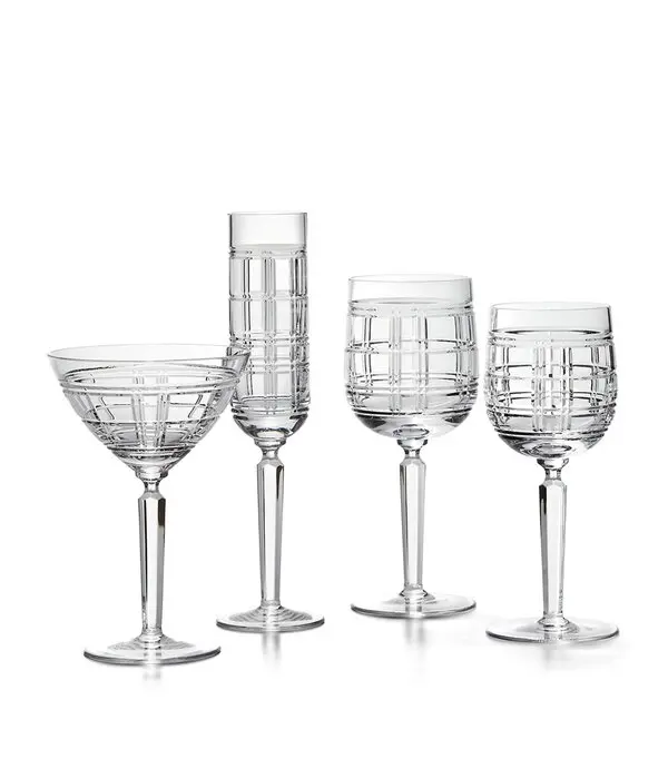 Ralph Lauren Hudson Plaid Martini Glass