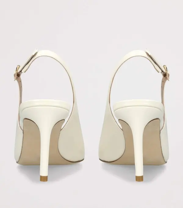 STUART WEITZMAN Leather Slingback Pumps 75