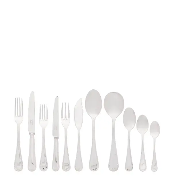 CARRS SILVER English Reed And Ribbon -plated 84-piece Set - Silver