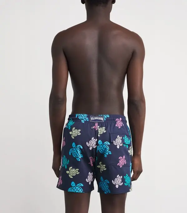 Vilebrequin Turtle Print Moorise Swim Shorts - Blue