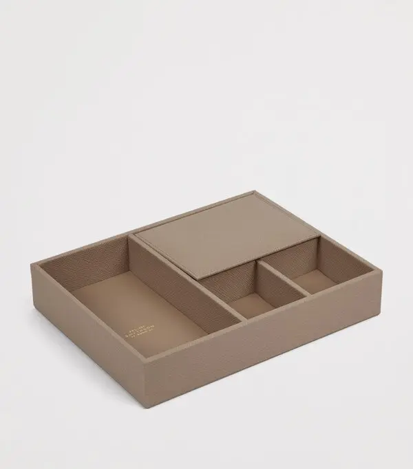 Smythson Panama Leather Valet Tray
