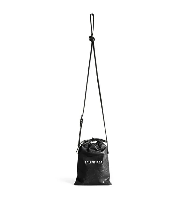 Balenciaga Leather Shopper Phone Holder