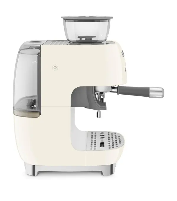 SMEG Egf03cruk Espresso Coffee Machine With Grinder - Neutral