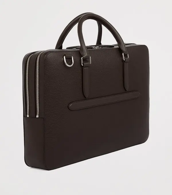 Smythson Large Calfskin Ludlow Briefcase - Brown