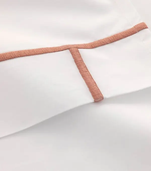 YVES DELORME Athena Santal Flat Sheet - Pink