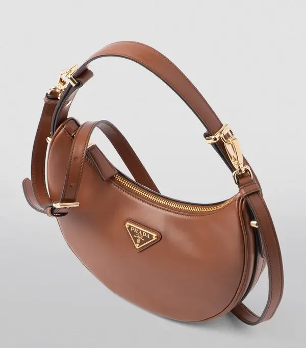 Prada Arqué Leather Shoulder Bag