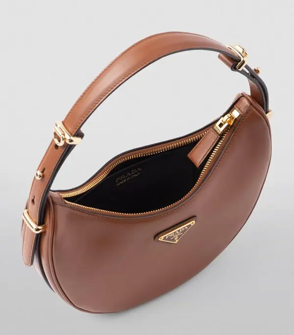 Prada Arqué Leather Shoulder Bag