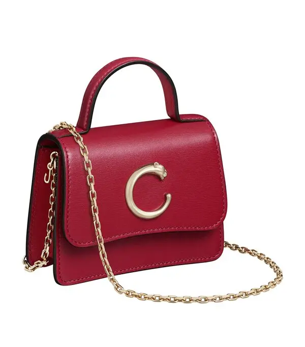 Cartier Panthère De Top-handle Bag - Red