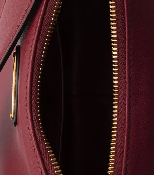 Prada Medium Leather Shoulder Bag - Red