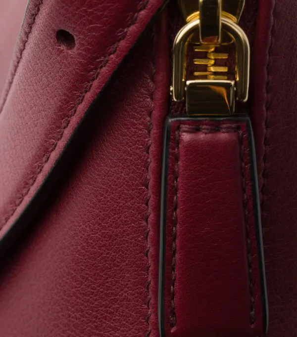 Prada Medium Leather Shoulder Bag - Red