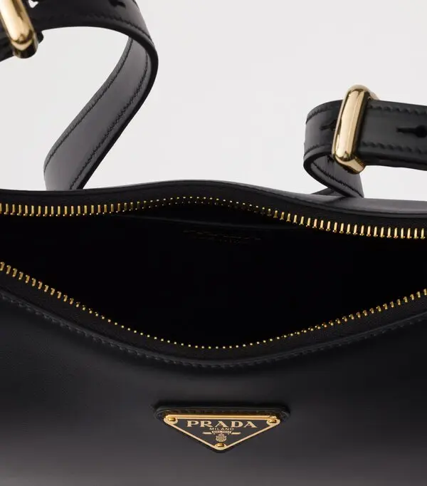 Prada Arqué Small Leather Shoulder Bag